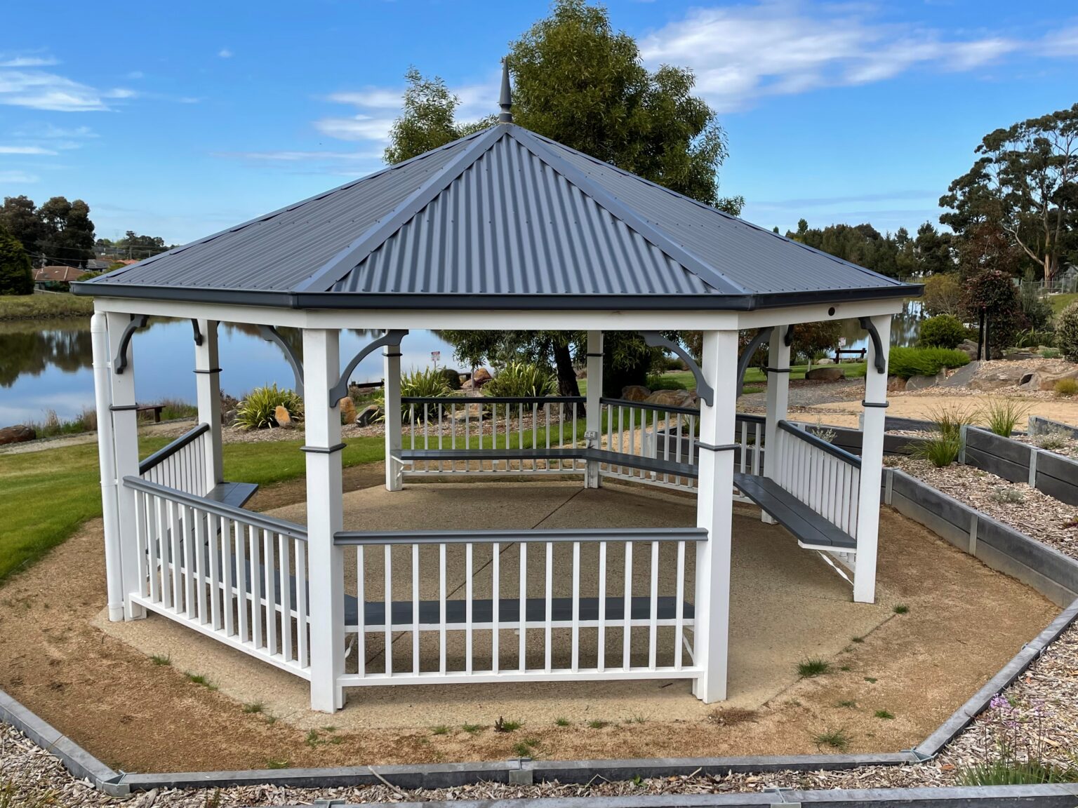 A New Custom Built Gazebo at Ballarat Cemetery - Custom Built Gazebos
