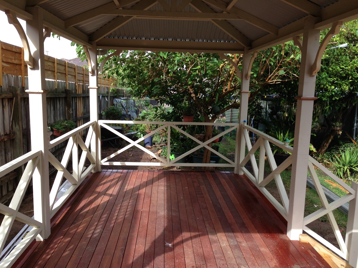 Deck In A 2 7 X 5 Meter Gazebo Custom Built Gazebos